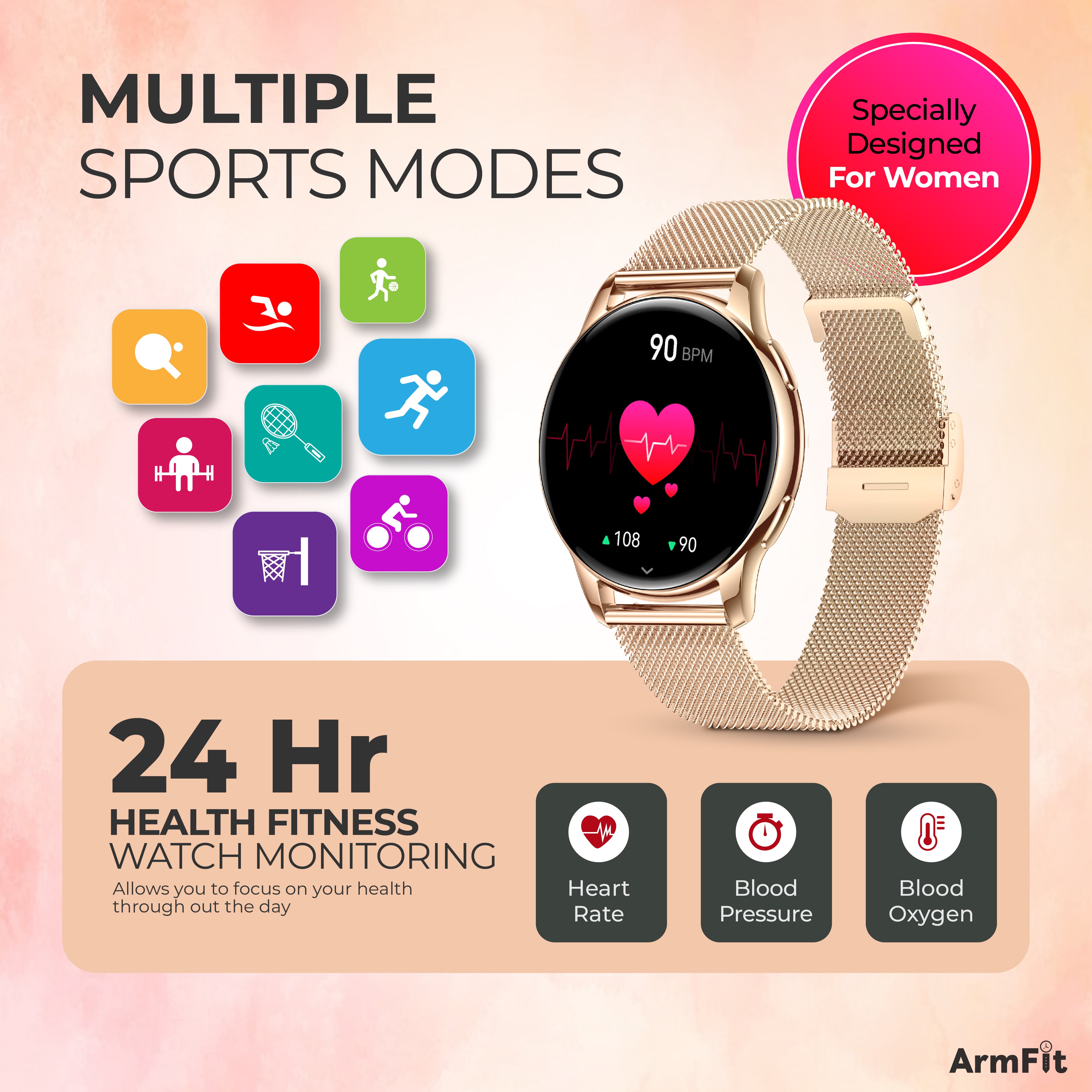 Armfit Queen Smart Watch – ARMFITSTORE
